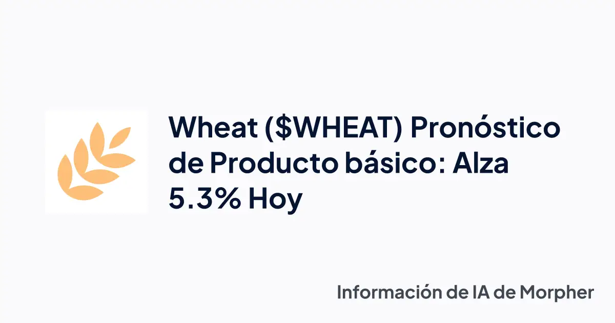Wheat ($WHEAT) Commodity Forecast