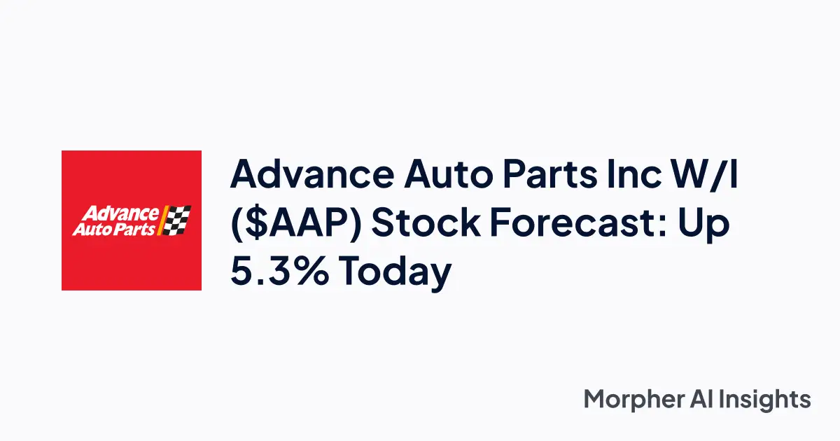 Advance Auto Parts Inc W/I ($AAP) Stock Forecast