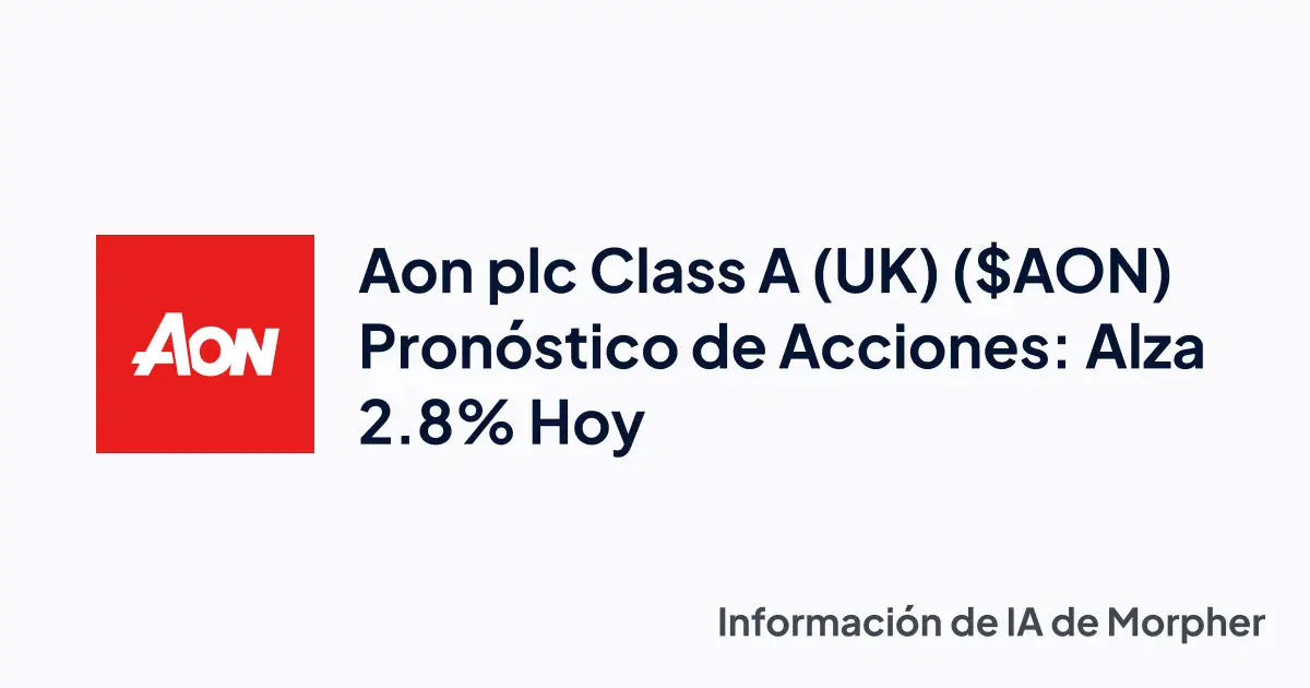 Aon plc Class A (UK) ($AON) Stock Forecast