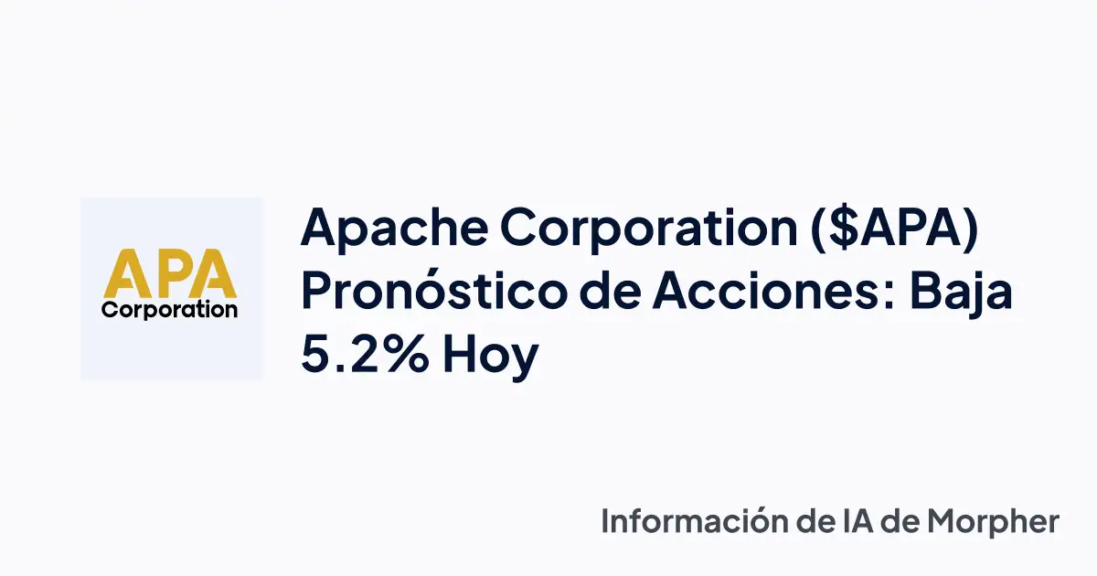 Apache Corporation ($APA) Stock Forecast