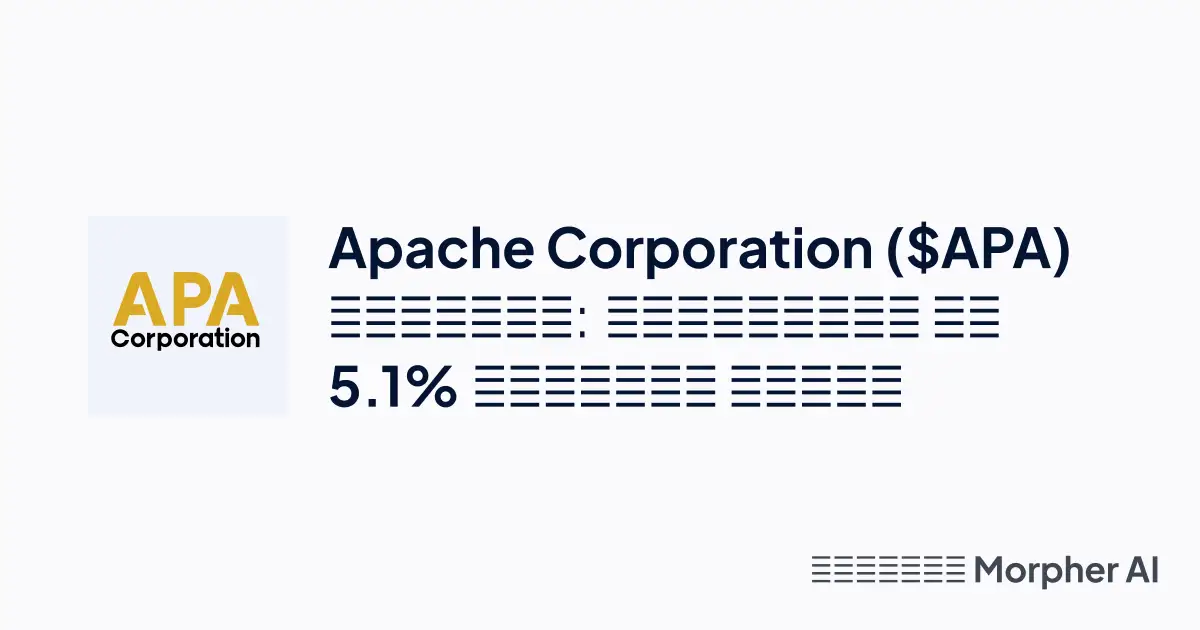 Apache Corporation ($APA) Stock Forecast