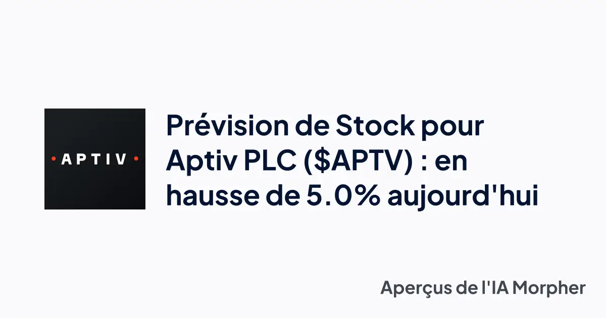 Aptiv PLC ($APTV) Stock Forecast
