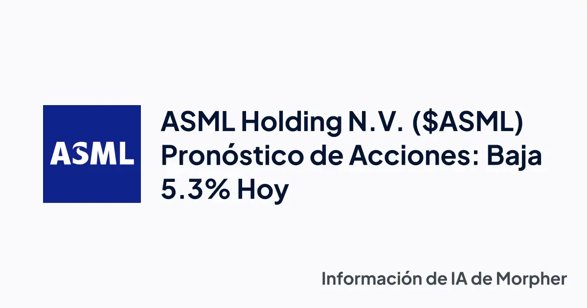 ASML Holding N.V. ($ASML) Stock Forecast