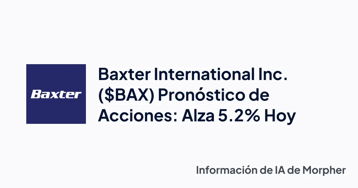 Baxter International Inc. ($BAX) Stock Forecast
