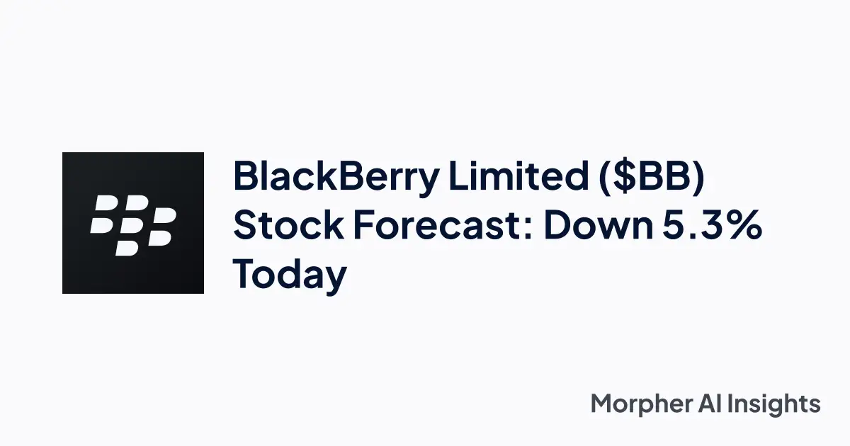 BlackBerry Limited ($BB) Stock Forecast