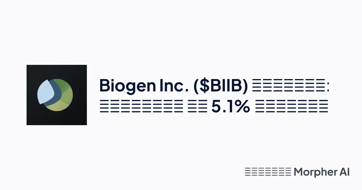 Biogen Inc. ($BIIB) Stock Forecast