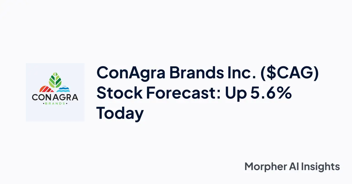 ConAgra Brands Inc. ($CAG) Stock Forecast