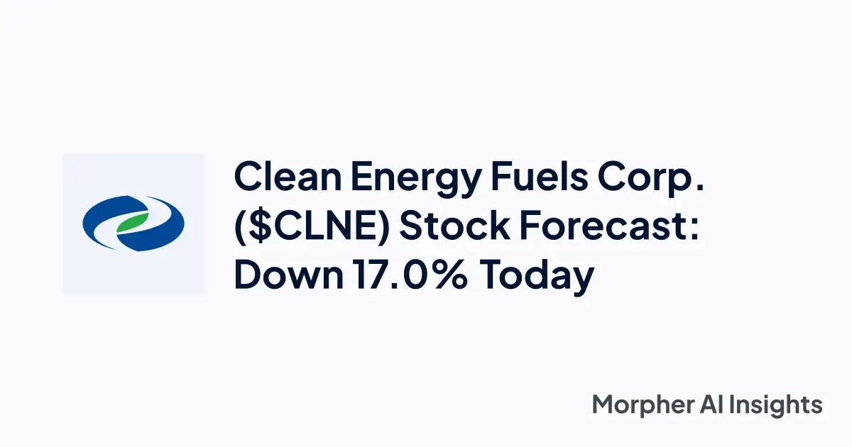 Clean Energy Fuels Corp. ($CLNE) Stock Forecast
