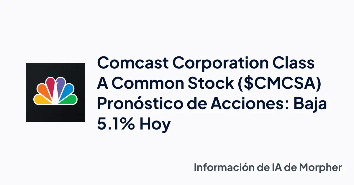Comcast Corporation Class A Common Stock ($CMCSA) Stock Forecast