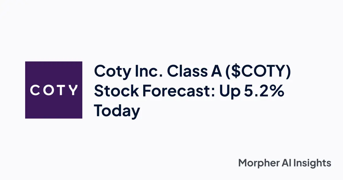 Coty Inc. Class A ($COTY) Stock Forecast