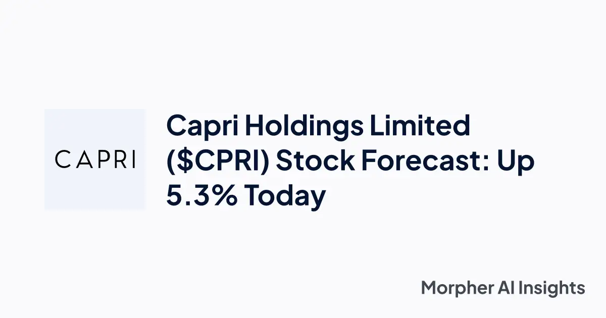Capri Holdings Limited ($CPRI) Stock Forecast