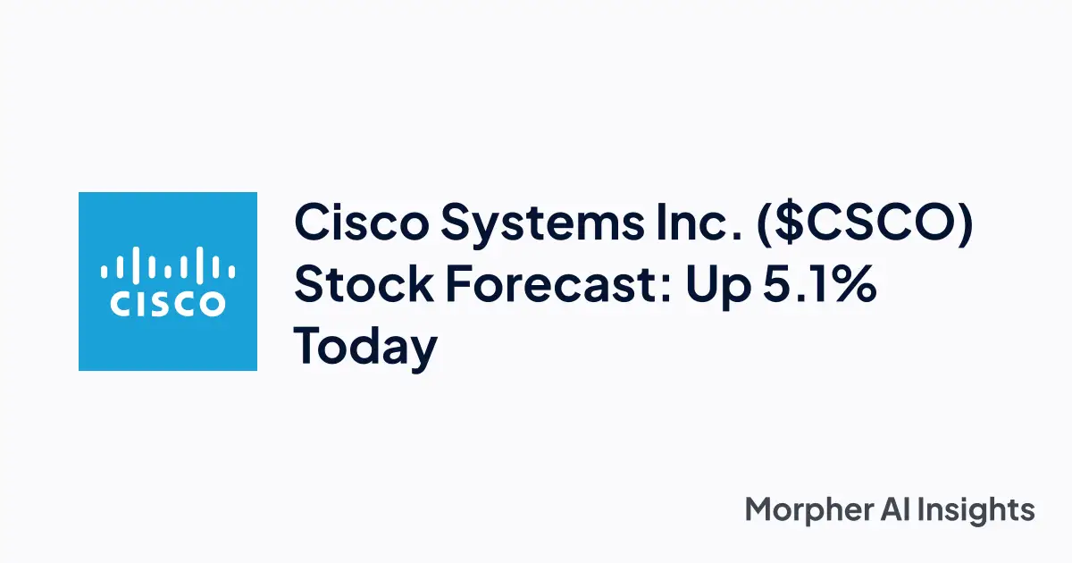 Cisco Systems Inc. ($CSCO) Stock Forecast