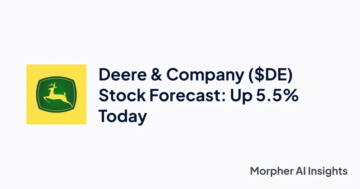 Deere & Company ($DE) Stock Forecast