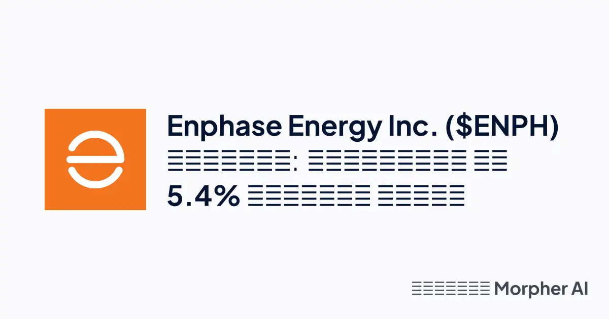 Enphase Energy Inc. ($ENPH) Stock Forecast