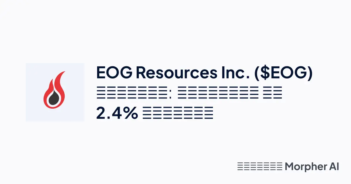 EOG Resources Inc. ($EOG) Stock Forecast