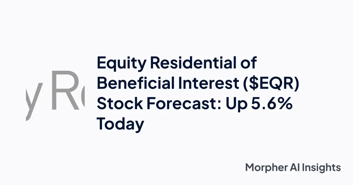 Equity Residential of Beneficial Interest ($EQR) Stock Forecast