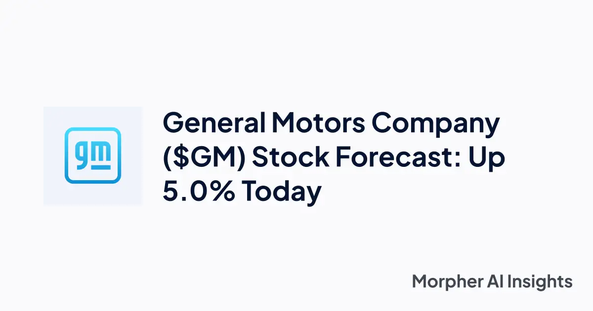 General Motors Company ($GM) Stock Forecast