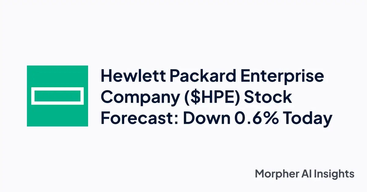 Hewlett Packard Enterprise Company ($HPE) Stock Forecast