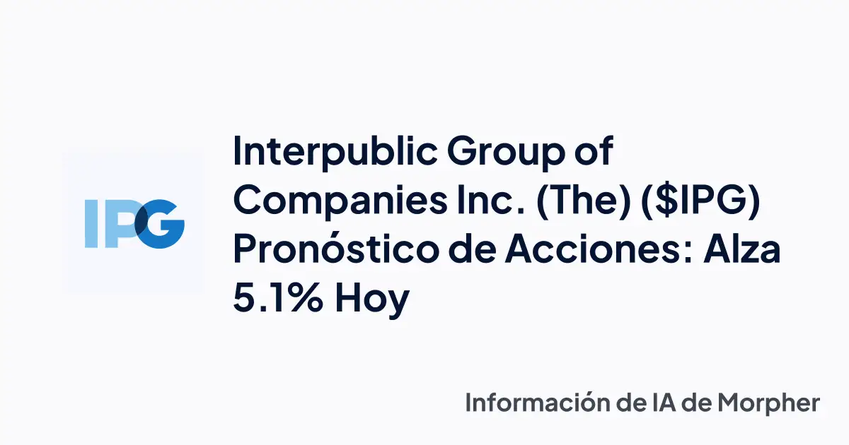 Interpublic Group of Companies Inc. (The) ($IPG) Stock Forecast