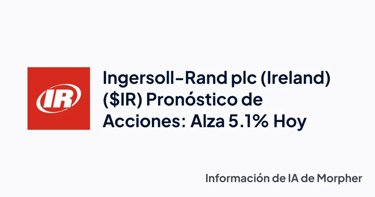 Ingersoll-Rand plc (Ireland) ($IR) Stock Forecast