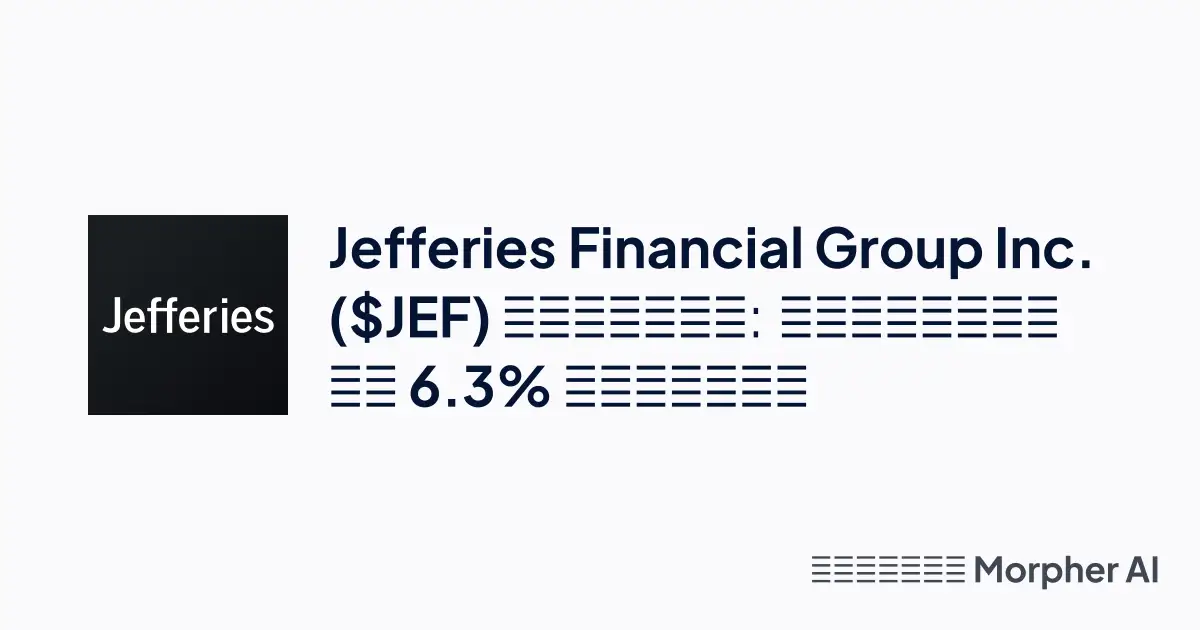 Jefferies Financial Group Inc. ($JEF) Stock Forecast