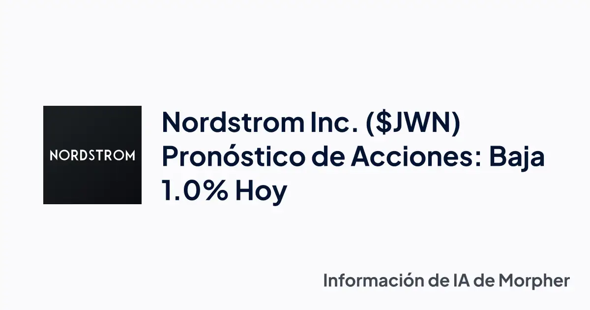 Nordstrom Inc. ($JWN) Stock Forecast
