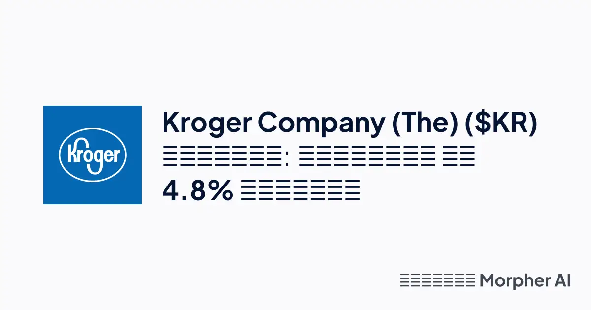 Kroger Company (The) ($KR) Stock Forecast