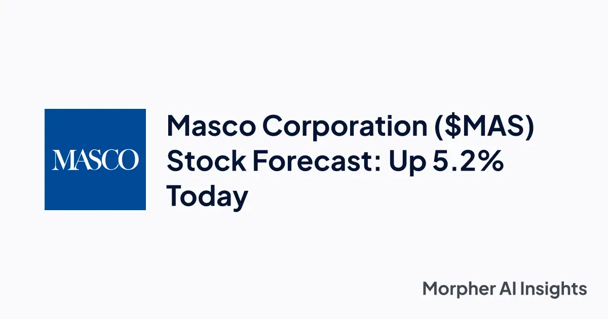 Masco Corporation ($MAS) Stock Forecast