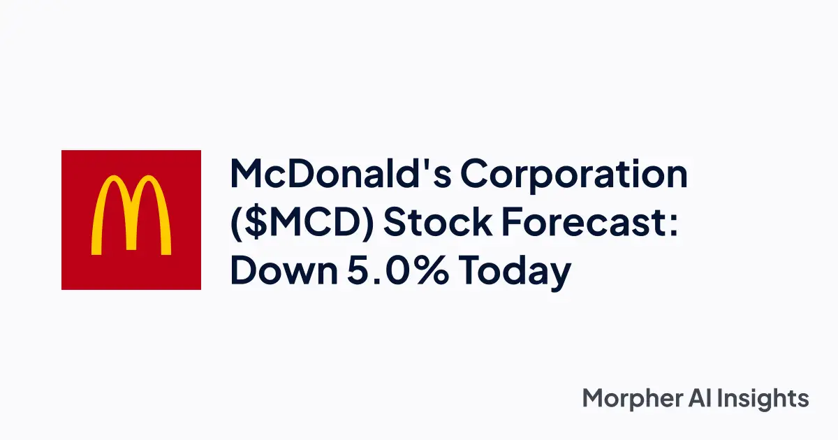McDonald's Corporation ($MCD) Stock Forecast