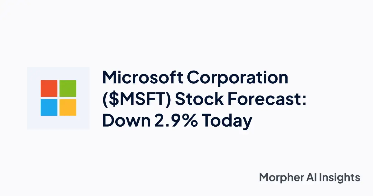 Microsoft Corporation ($MSFT) Stock Forecast