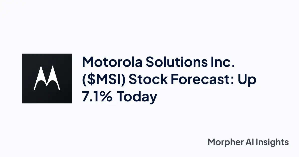 Motorola Solutions Inc. ($MSI) Stock Forecast
