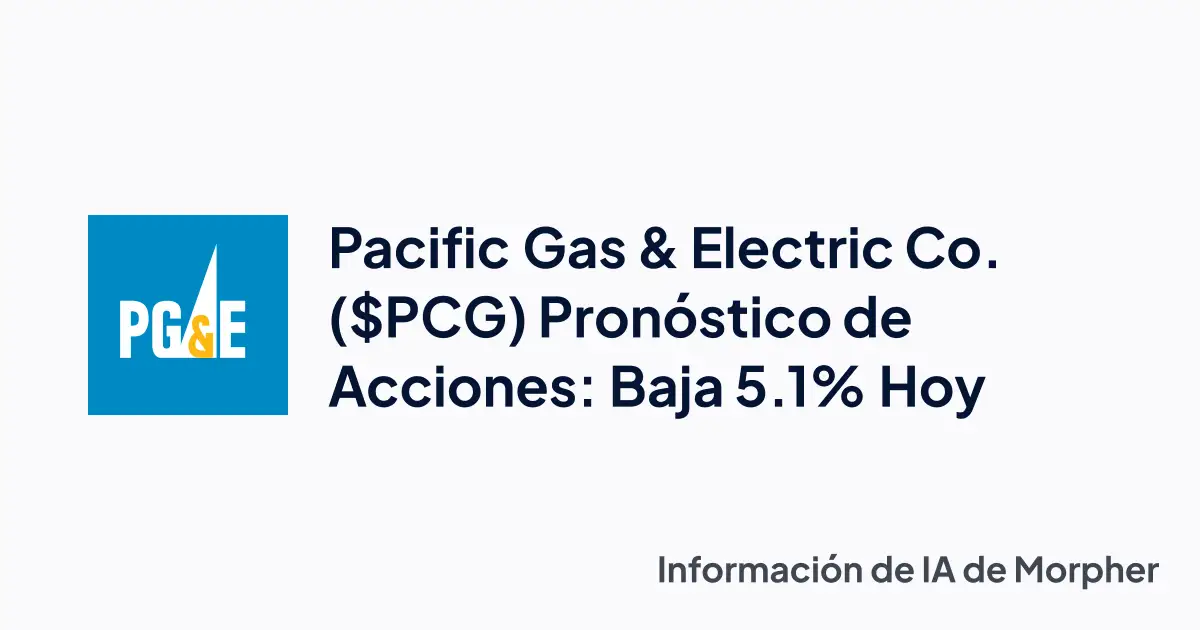 Pacific Gas & Electric Co. ($PCG) Stock Forecast