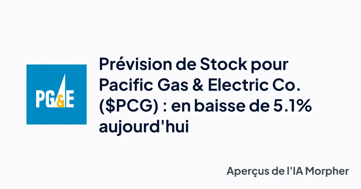 Pacific Gas & Electric Co. ($PCG) Stock Forecast