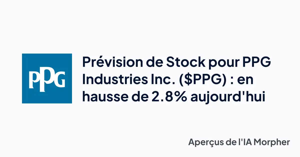 PPG Industries Inc. ($PPG) Stock Forecast