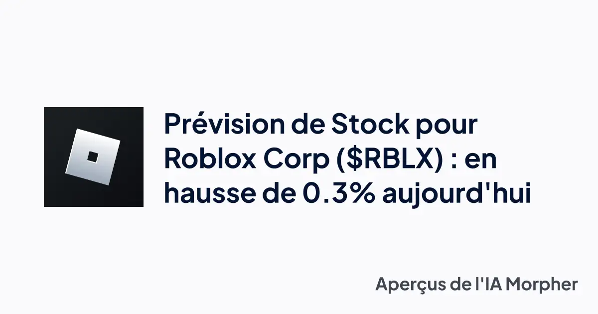 Roblox Corp ($RBLX) Stock Forecast