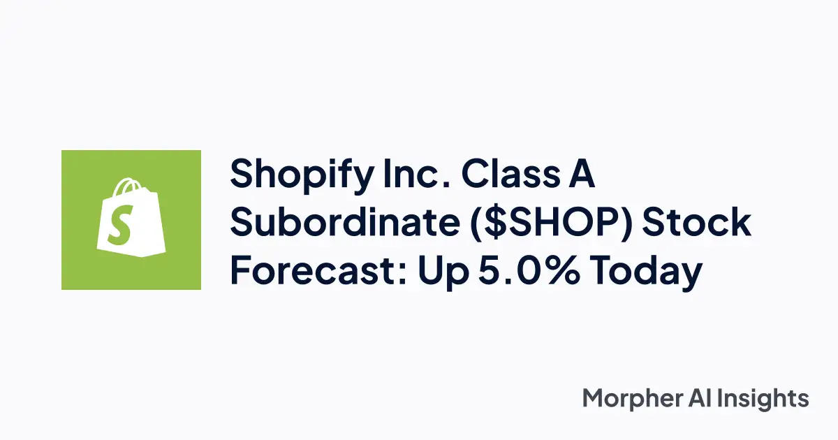 Shopify Inc. Class A Subordinate ($SHOP) Stock Forecast