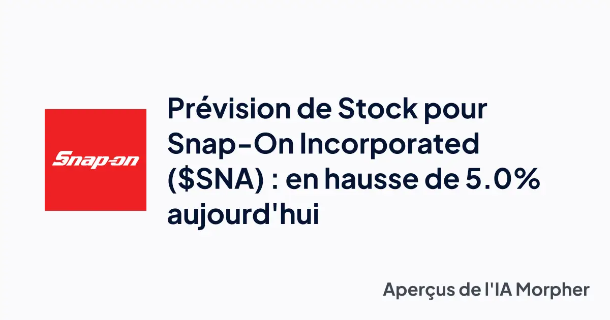 Snap-On Incorporated ($SNA) Stock Forecast