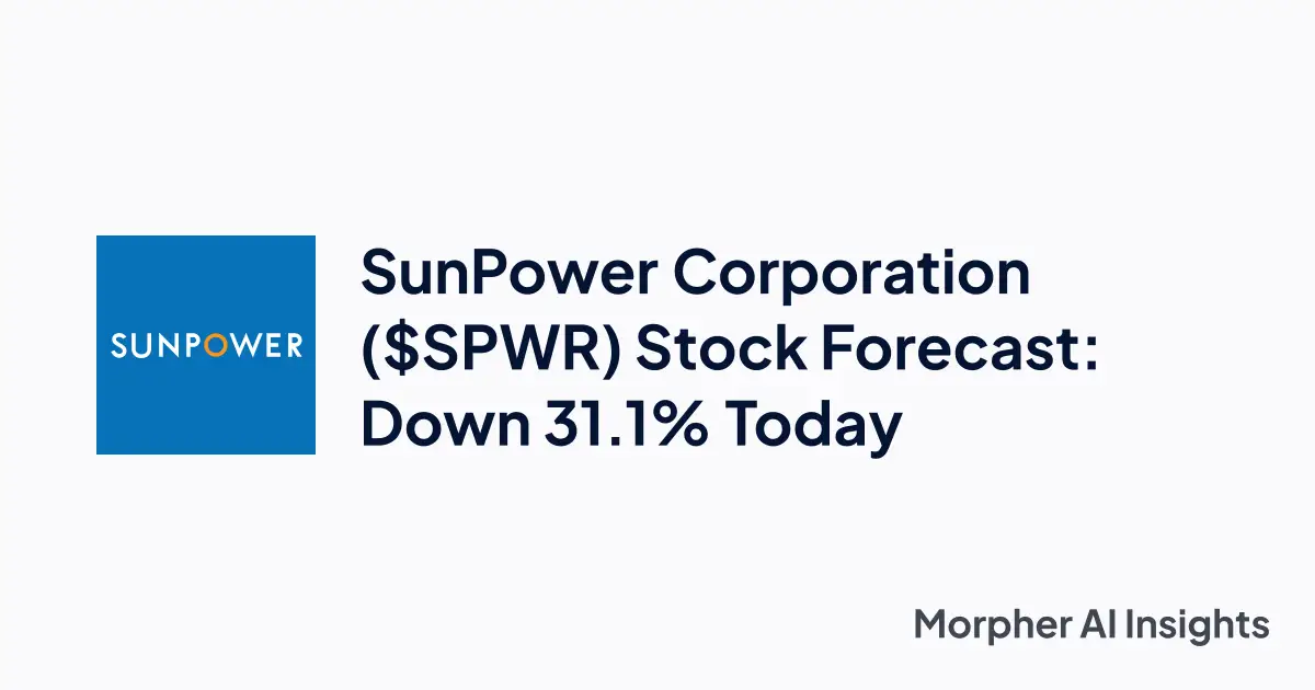 SunPower Corporation ($SPWR) Stock Forecast