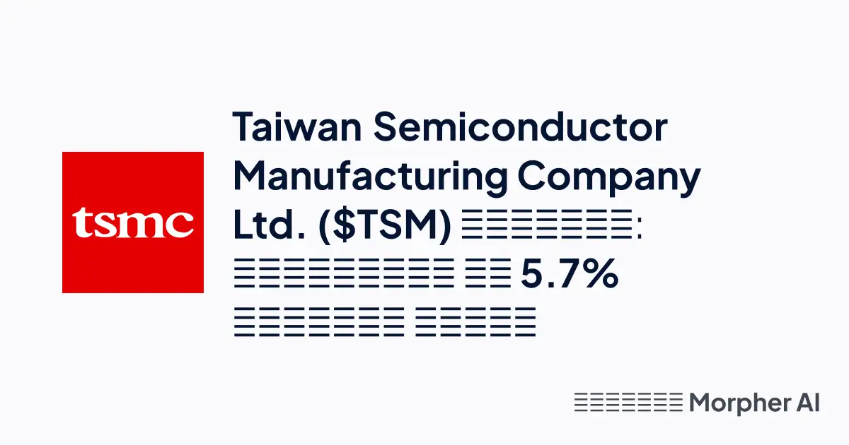 Taiwan Semiconductor Manufacturing Company Ltd. ($TSM) Stock Forecast