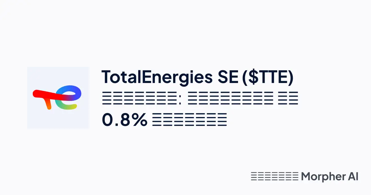 TotalEnergies SE ($TTE) Stock Forecast