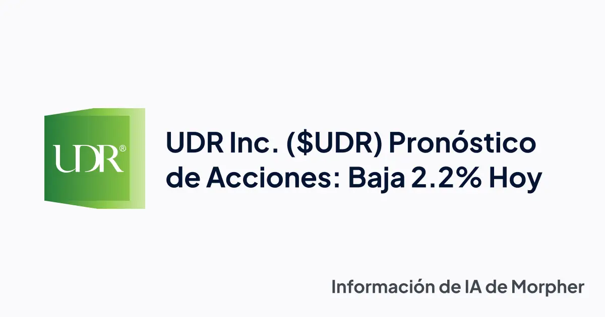 UDR Inc. ($UDR) Stock Forecast