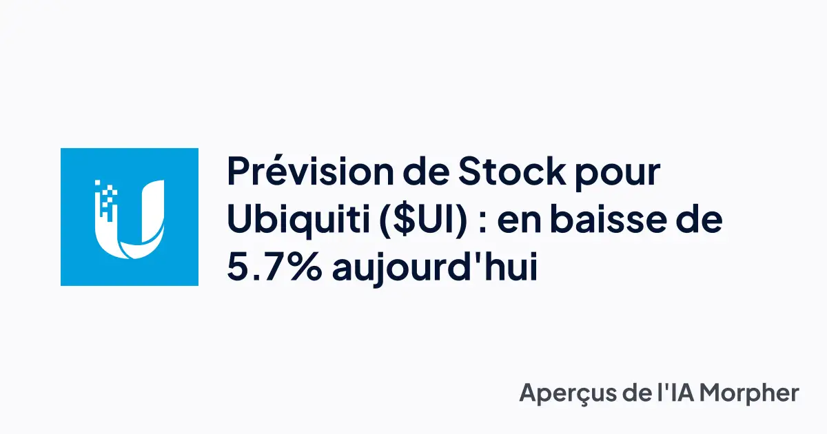 Ubiquiti ($UI) Stock Forecast