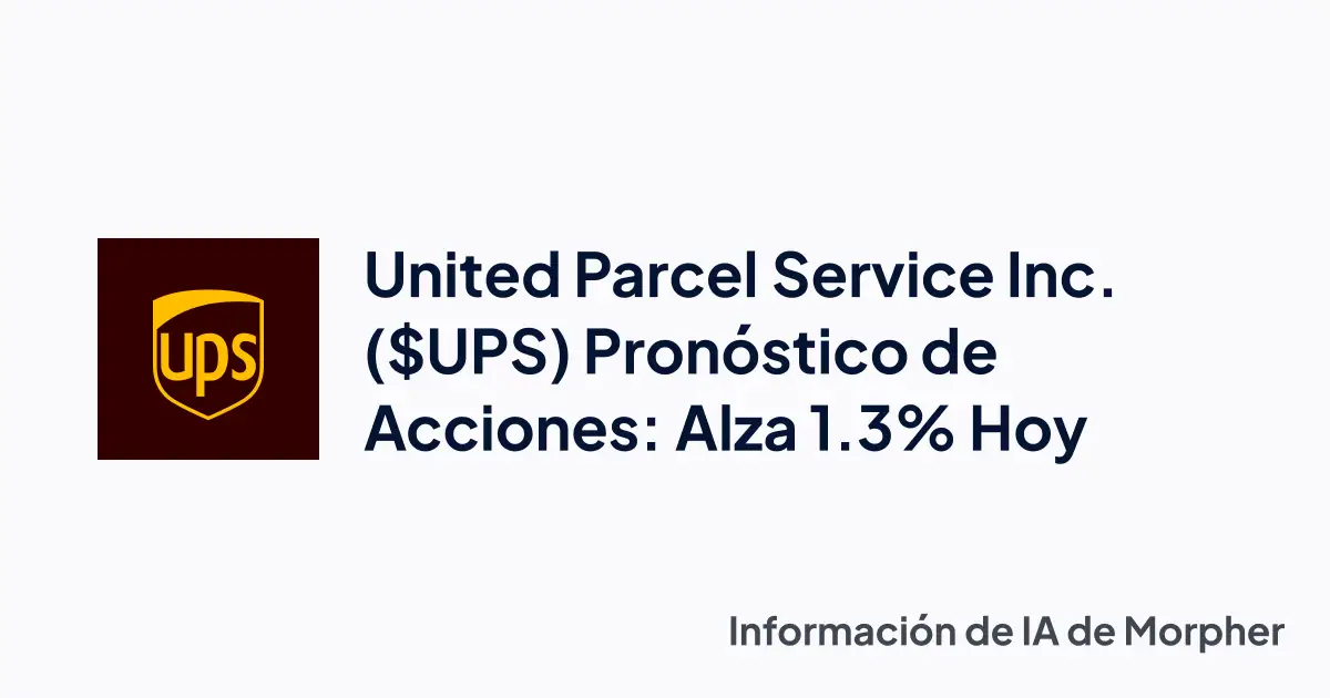 United Parcel Service Inc. ($UPS) Stock Forecast