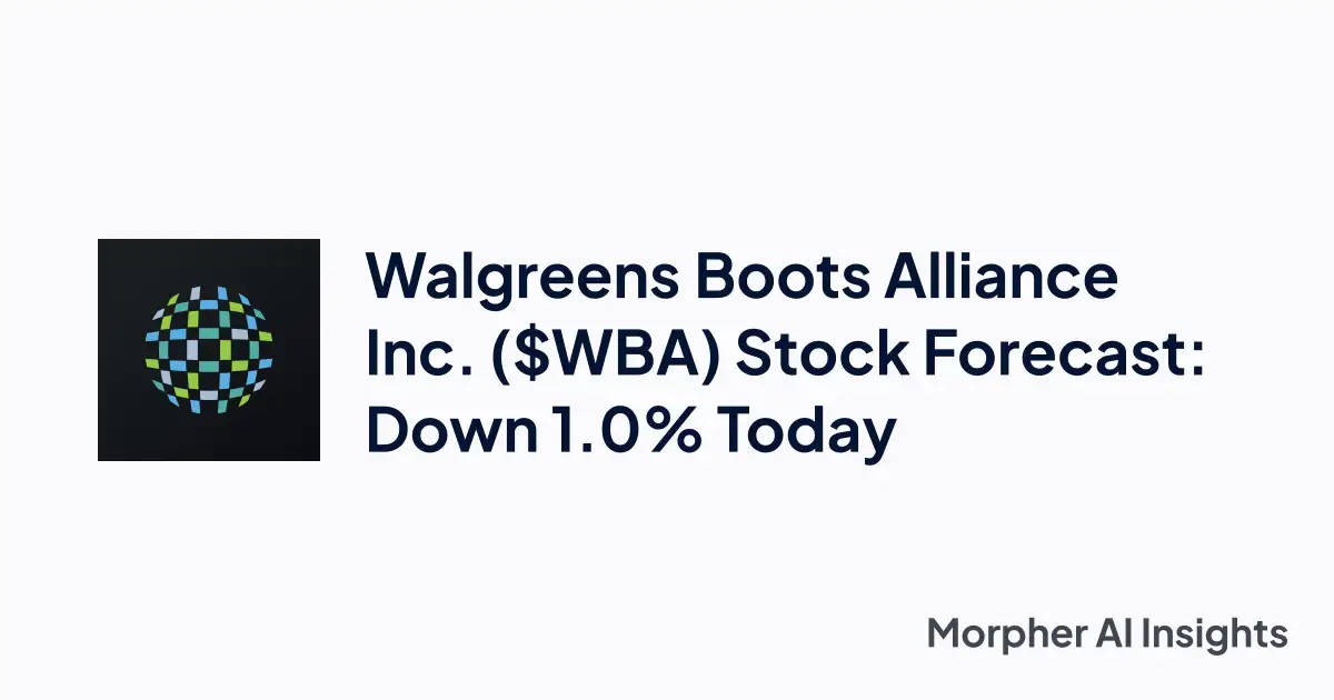 Walgreens Boots Alliance Inc. ($WBA) Stock Forecast