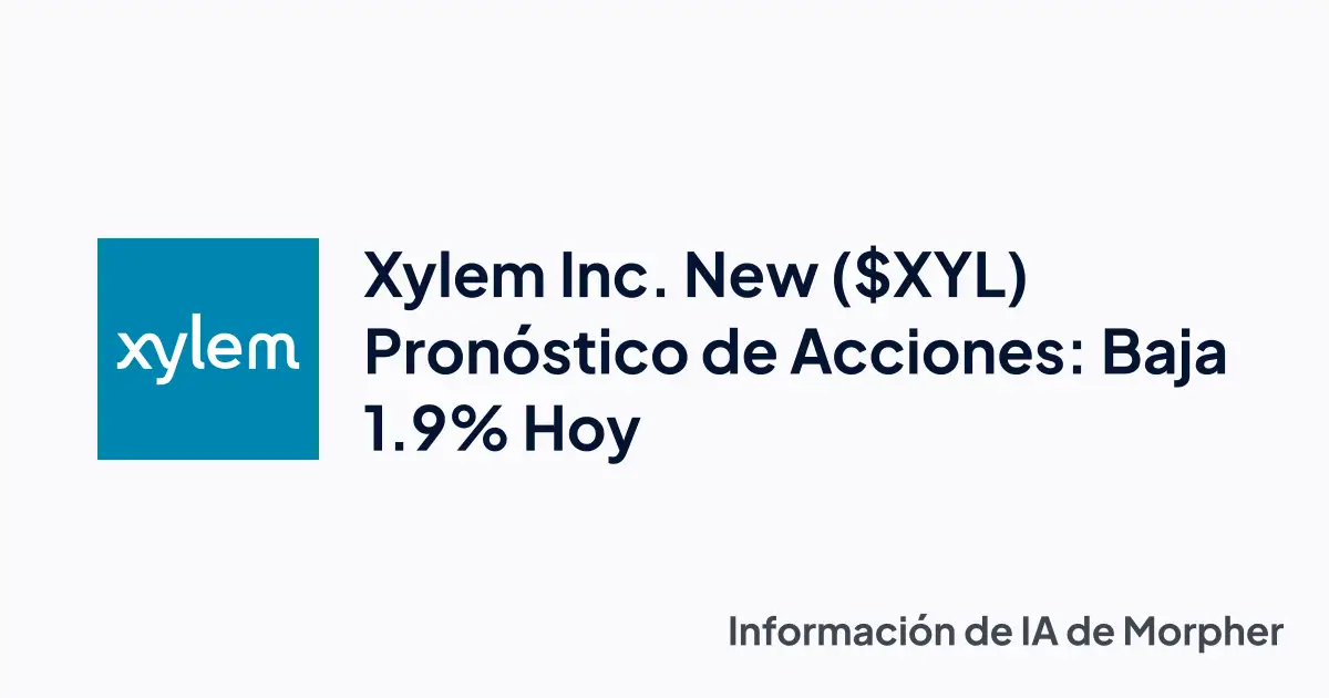 Xylem Inc. New ($XYL) Stock Forecast